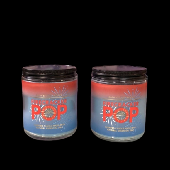 Bath & Body Works | Accents | Bath Body Works Firecracker Pop Candle ...